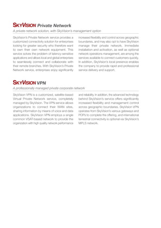 SkyVision Services Catalog English | PDF