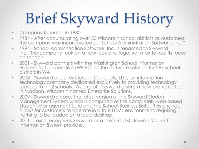 Skyward powerpoint | PPT