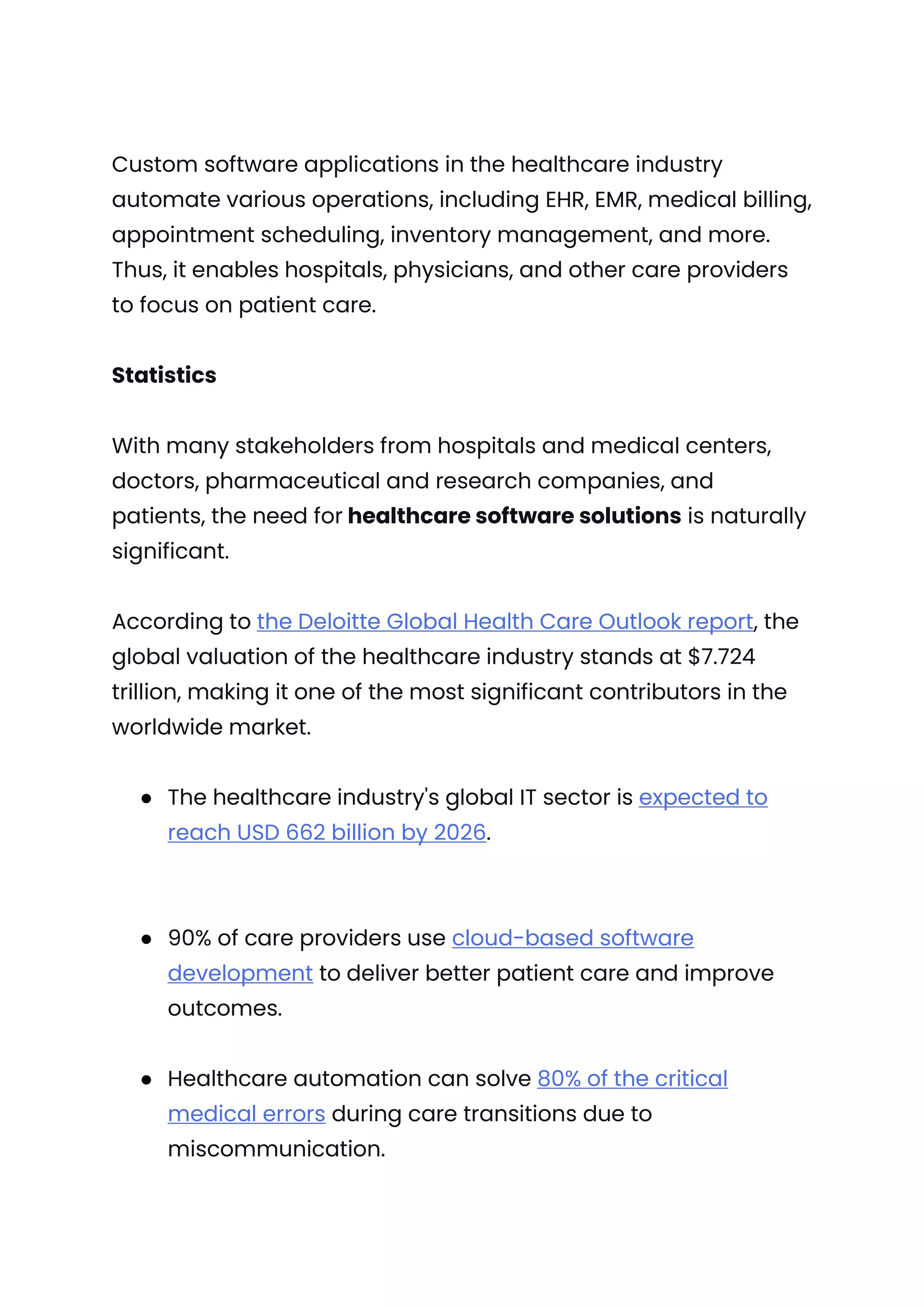 Custom Healthcare Software Development | PDF