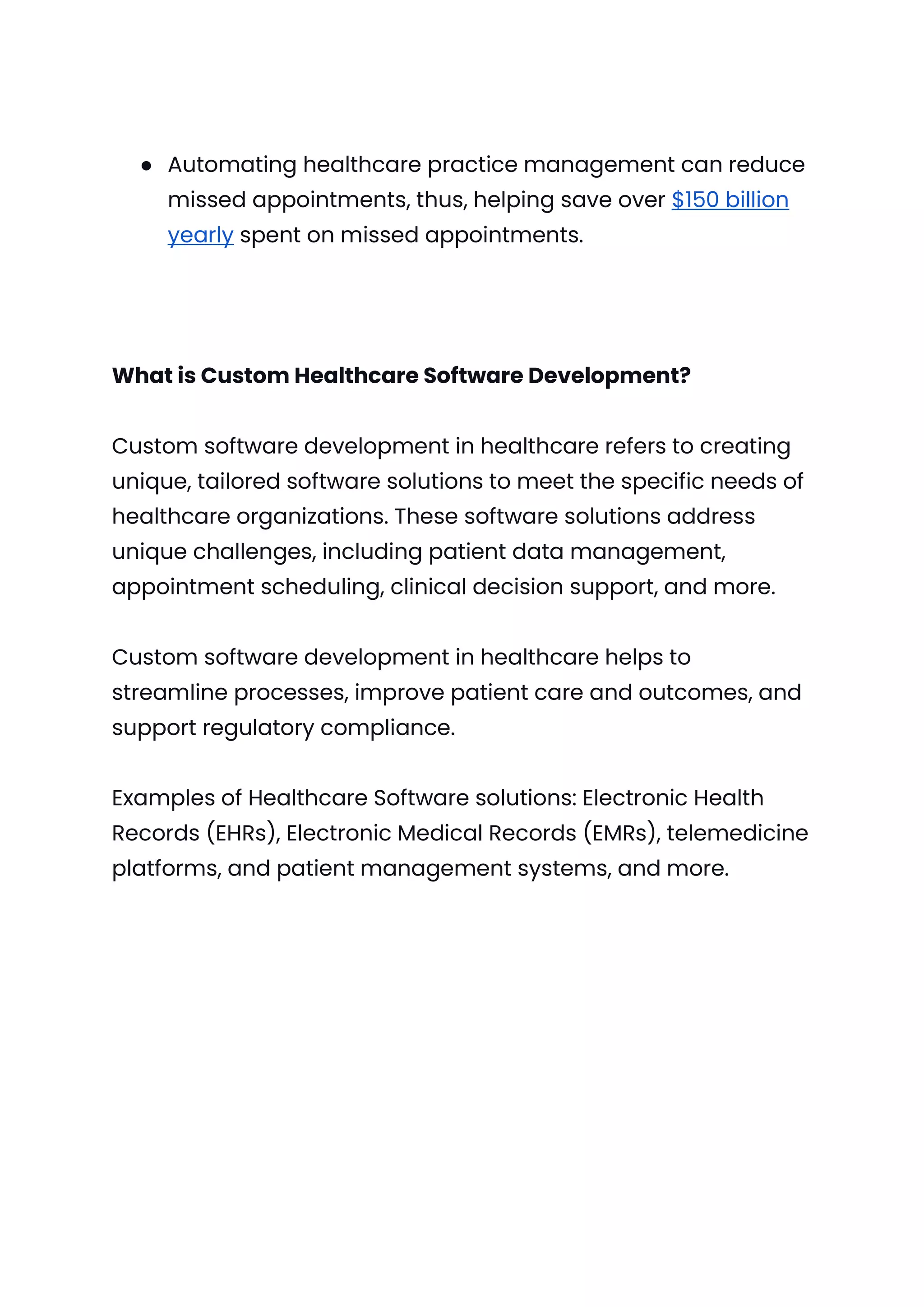 Custom Healthcare Software Development | PDF