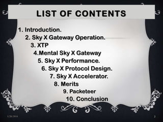 SKY X TECHNOLOGY | PPTX