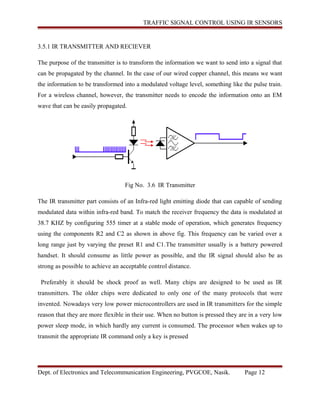 TRAFFIC SIGNAL CONTROL USING IR SENSORS | DOC
