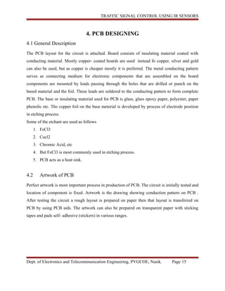 TRAFFIC SIGNAL CONTROL USING IR SENSORS | DOC