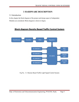 TRAFFIC SIGNAL CONTROL USING IR SENSORS | DOC