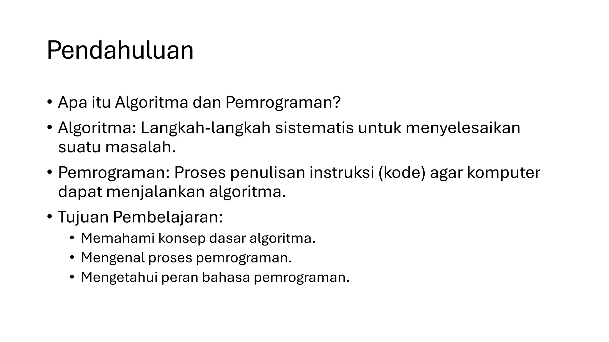 Dasar-Dasar Algoritma, Pemrograman, dan Bahasa Pemrograman | PDF