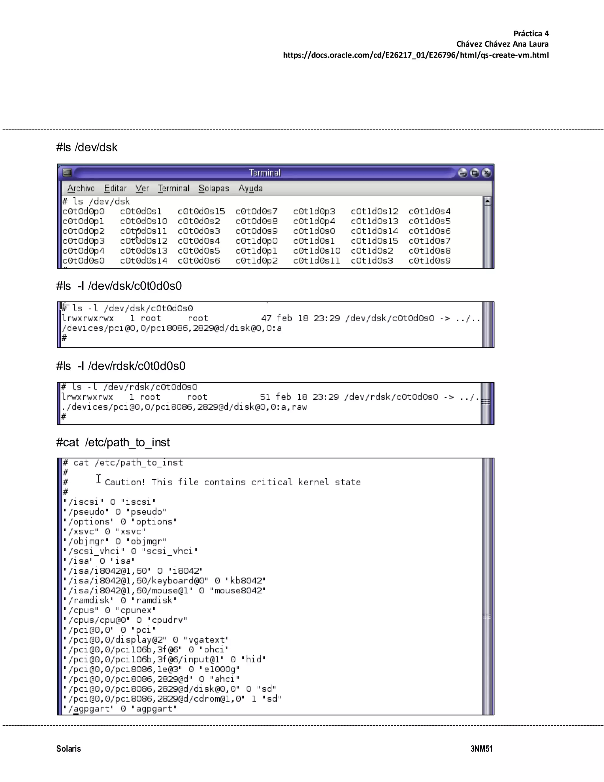 Práctica 5 Solaris | PDF