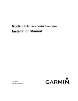 Sl40 install manual | PDF | Technology & Computing