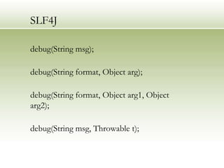 SLF4J Explained........ | PPT