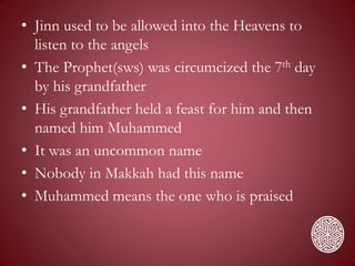 Sl6.4 Seerah of the Prophet Muhammed (sws) | PPT