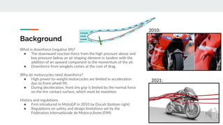 Motorcycle winglet presentation | PPTX