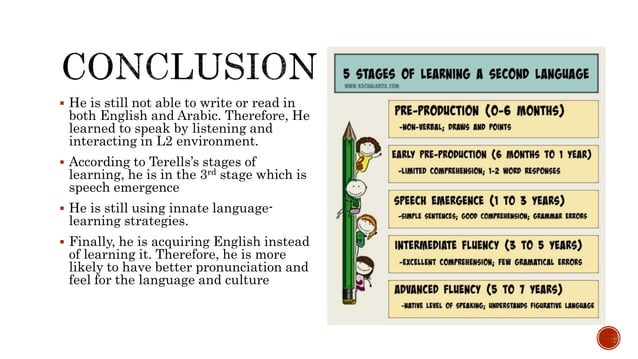 Stages of learning second language | PPT