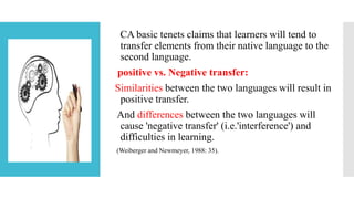 second language acquisition | PPTX