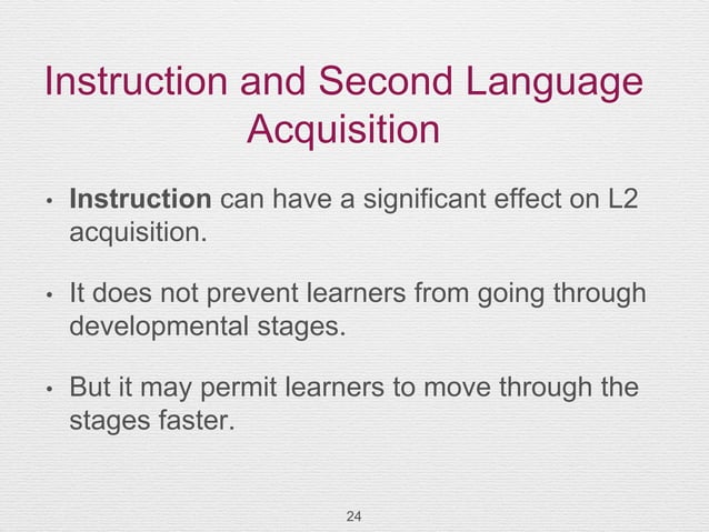 SLA ,Learning Theories , Second language Aquisition | PPTX | Education