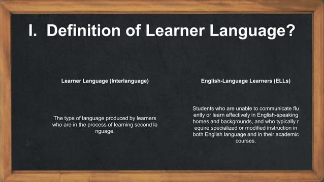 learner language and learner's error | PPTX