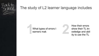 learner language and learner's error | PPTX