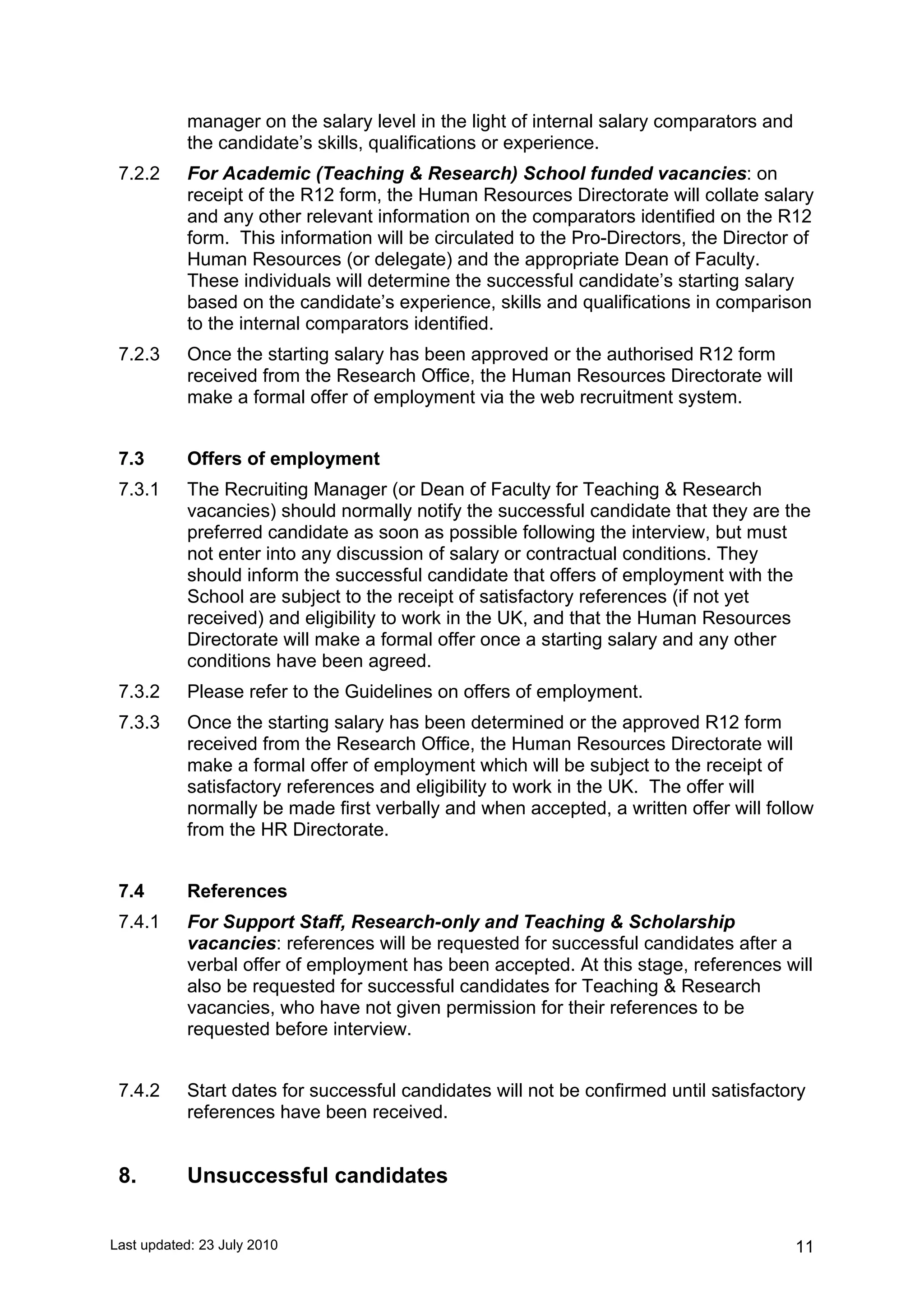 Sla recruitment procedure file37707 | PDF