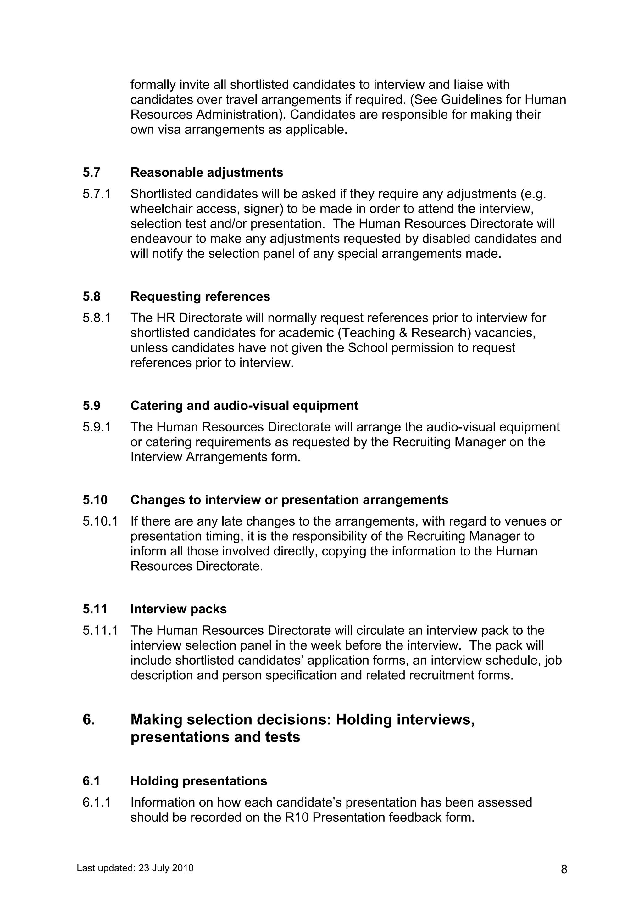 Sla recruitment procedure file37707 | PDF