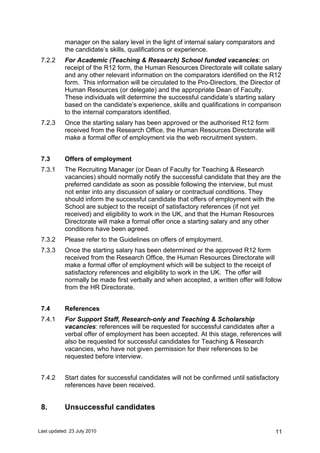 Sla recruitment procedure file37707 | PDF | Resume Writing and Advice ...