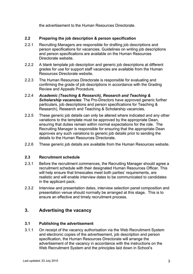 Sla recruitment procedure file37707 | PDF