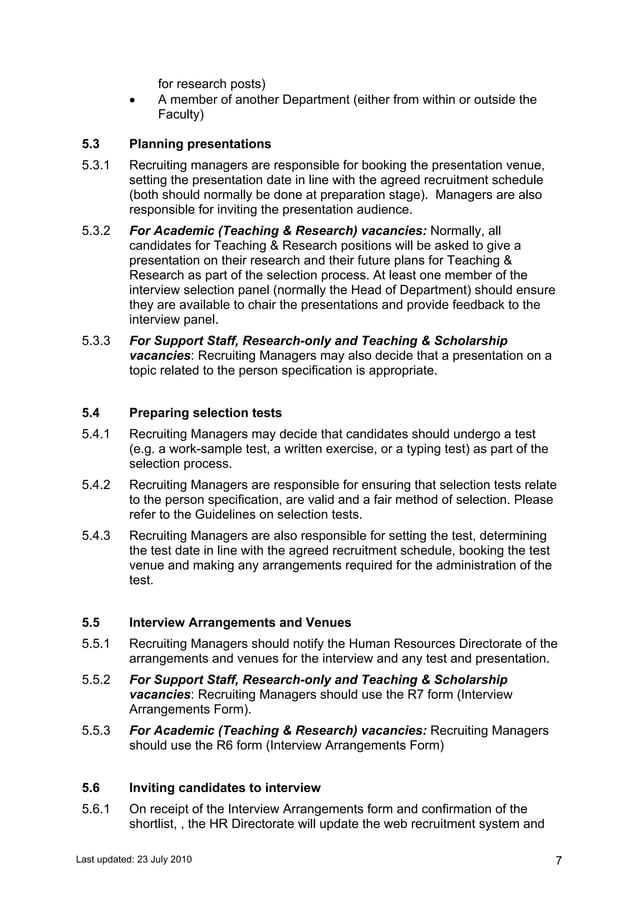 Sla recruitment procedure file37707 | PDF