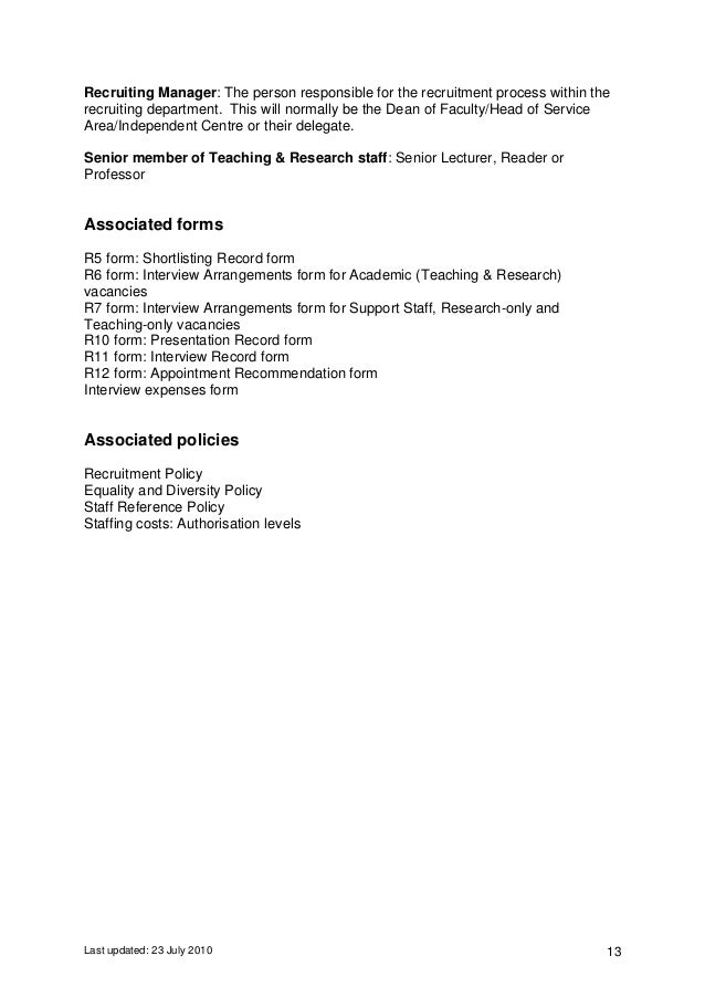 Sla recruitment procedure file37707