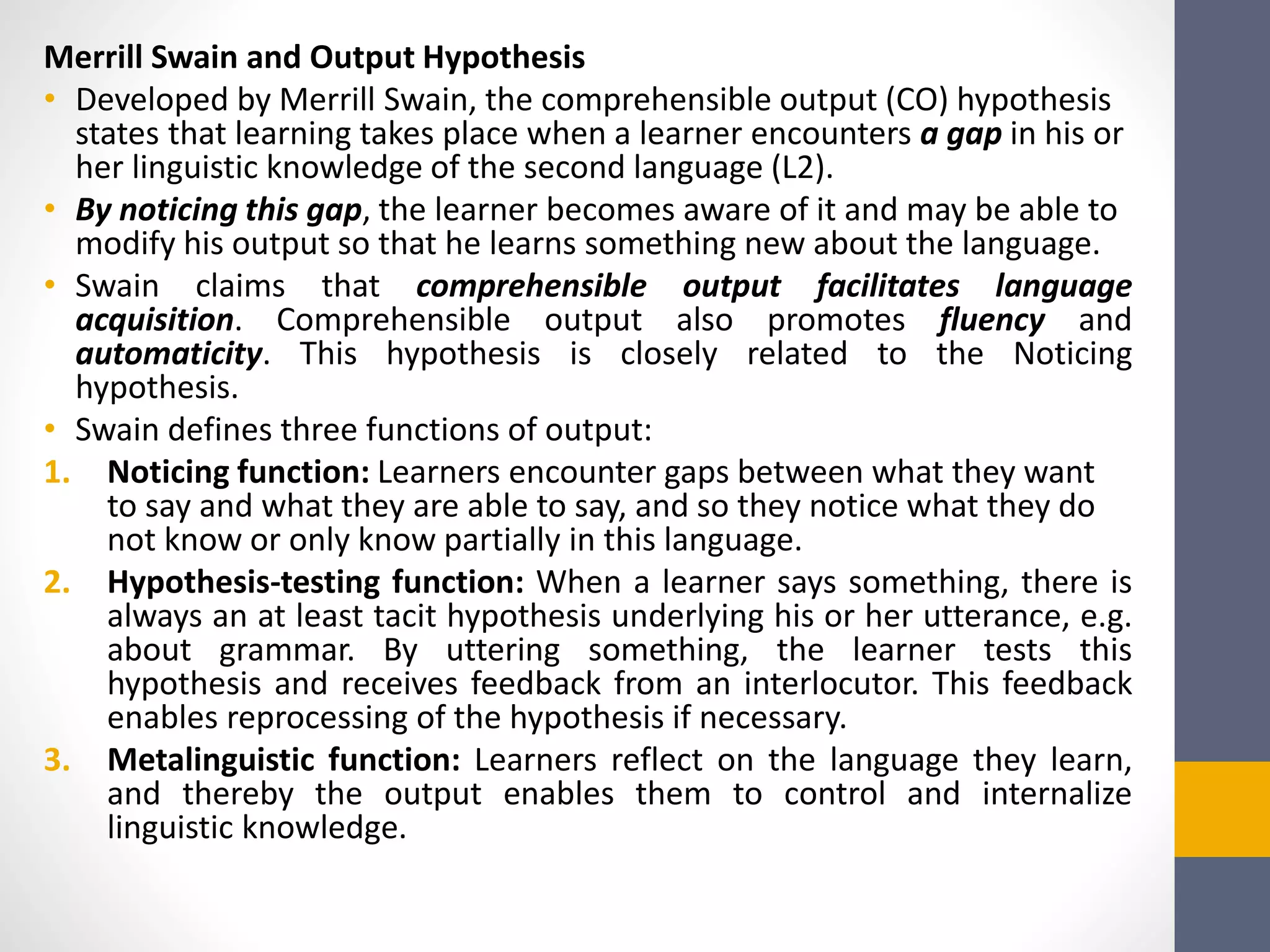 Sla theories 10 | PPTX