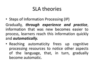 Sla theories 10 | PPTX