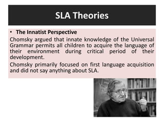 Sla theories 10 | PPTX