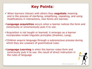 SLA Theories-Chapter 6 | PPTX