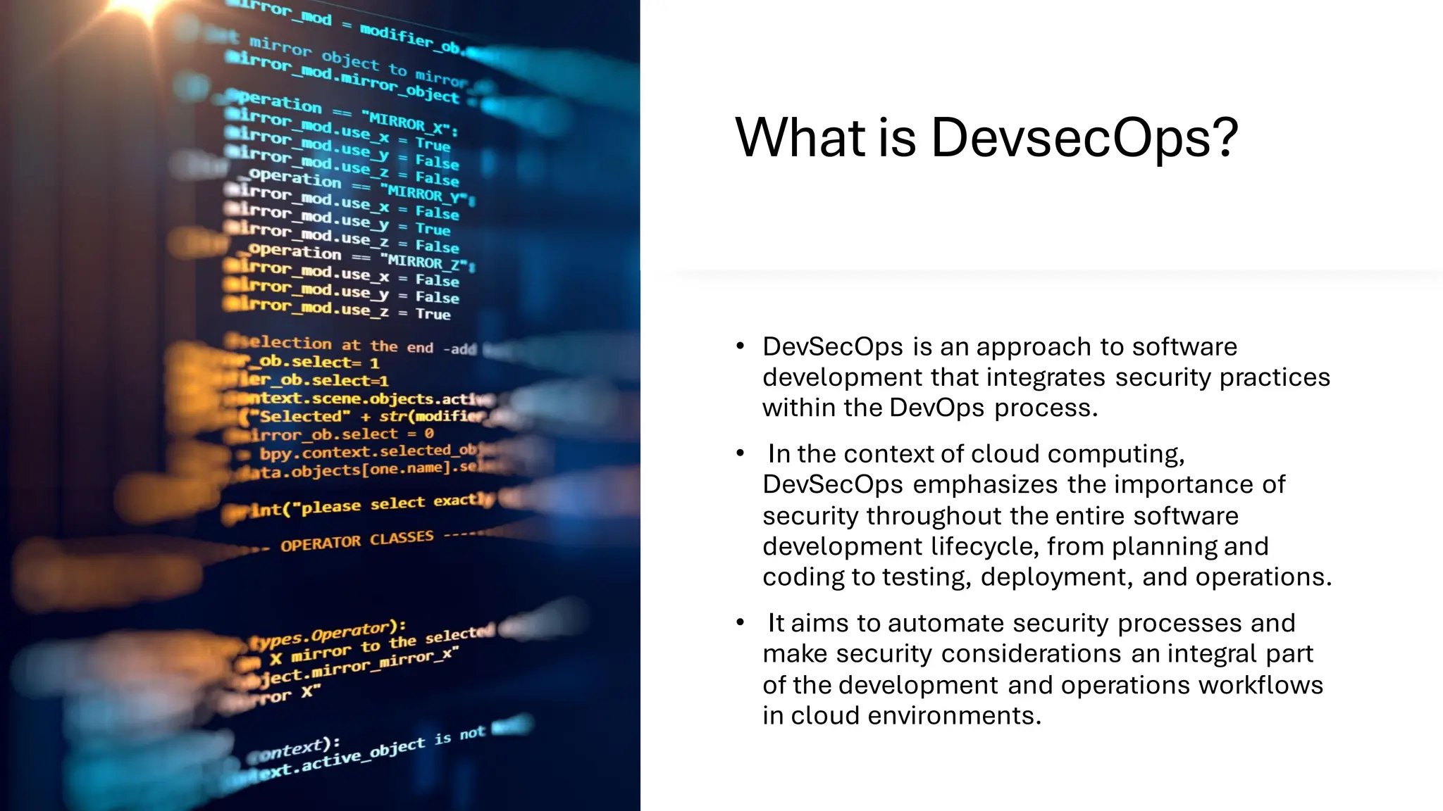 SLA and DevsecOps.presentation topic etc | PPT