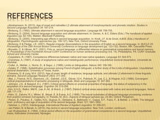 SLA and Ultimate Attainment Stefan Rathert | PPT
