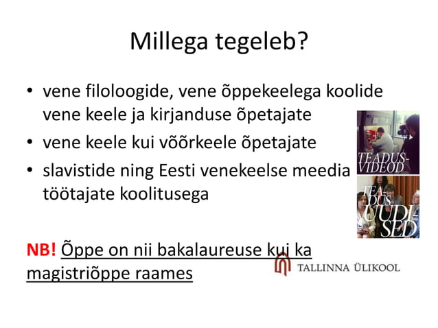Slaavi keelte ja kultuuride instituut | PPT