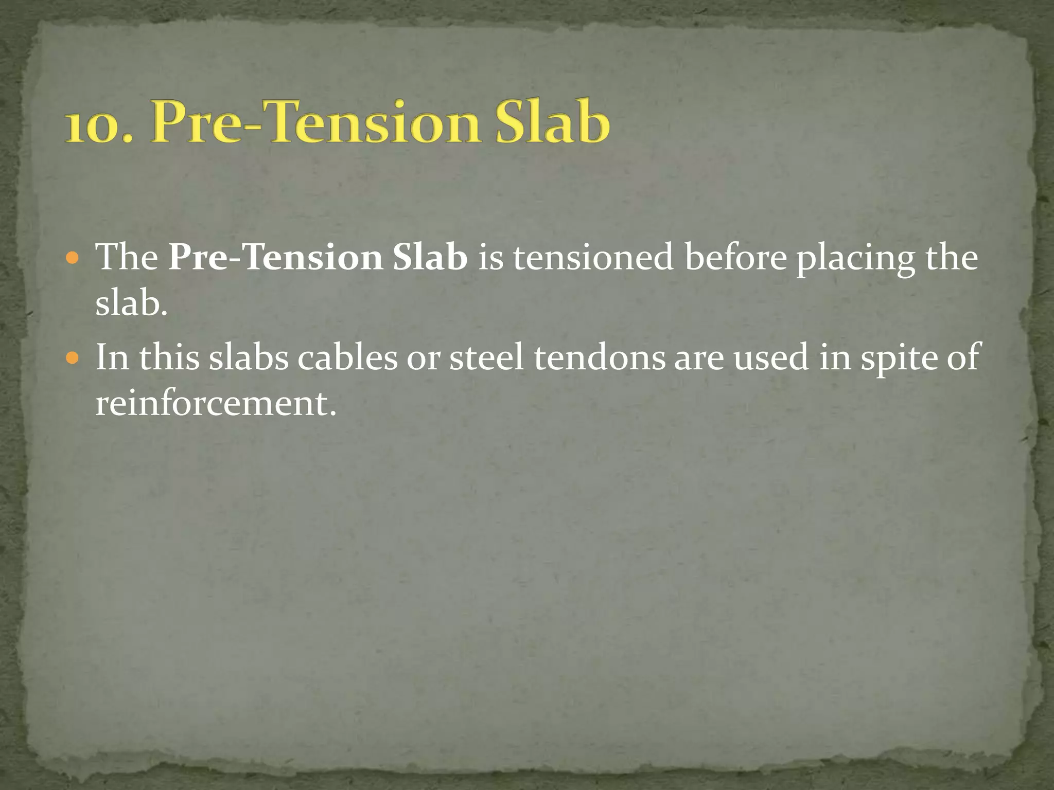 What Is A Slab? And What Are The Different Types Of Slab? | PPTX