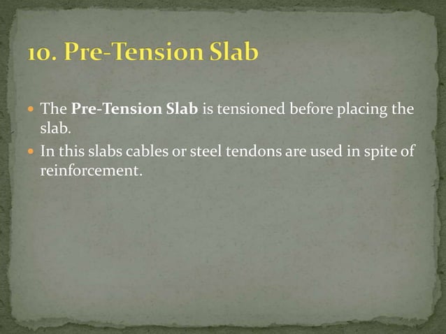 What Is A Slab? And What Are The Different Types Of Slab? | PPTX