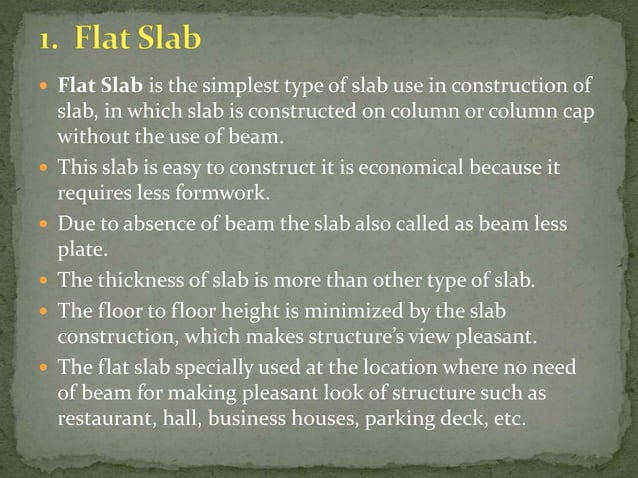 What Is A Slab? And What Are The Different Types Of Slab? | PPTX