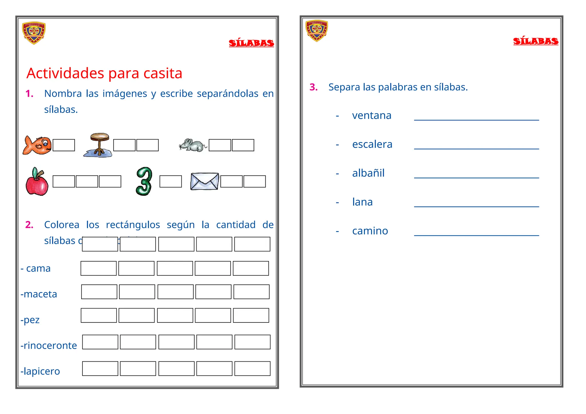 SÍLABAS.docx fichas para trabajar en el cuaderno | DOCX