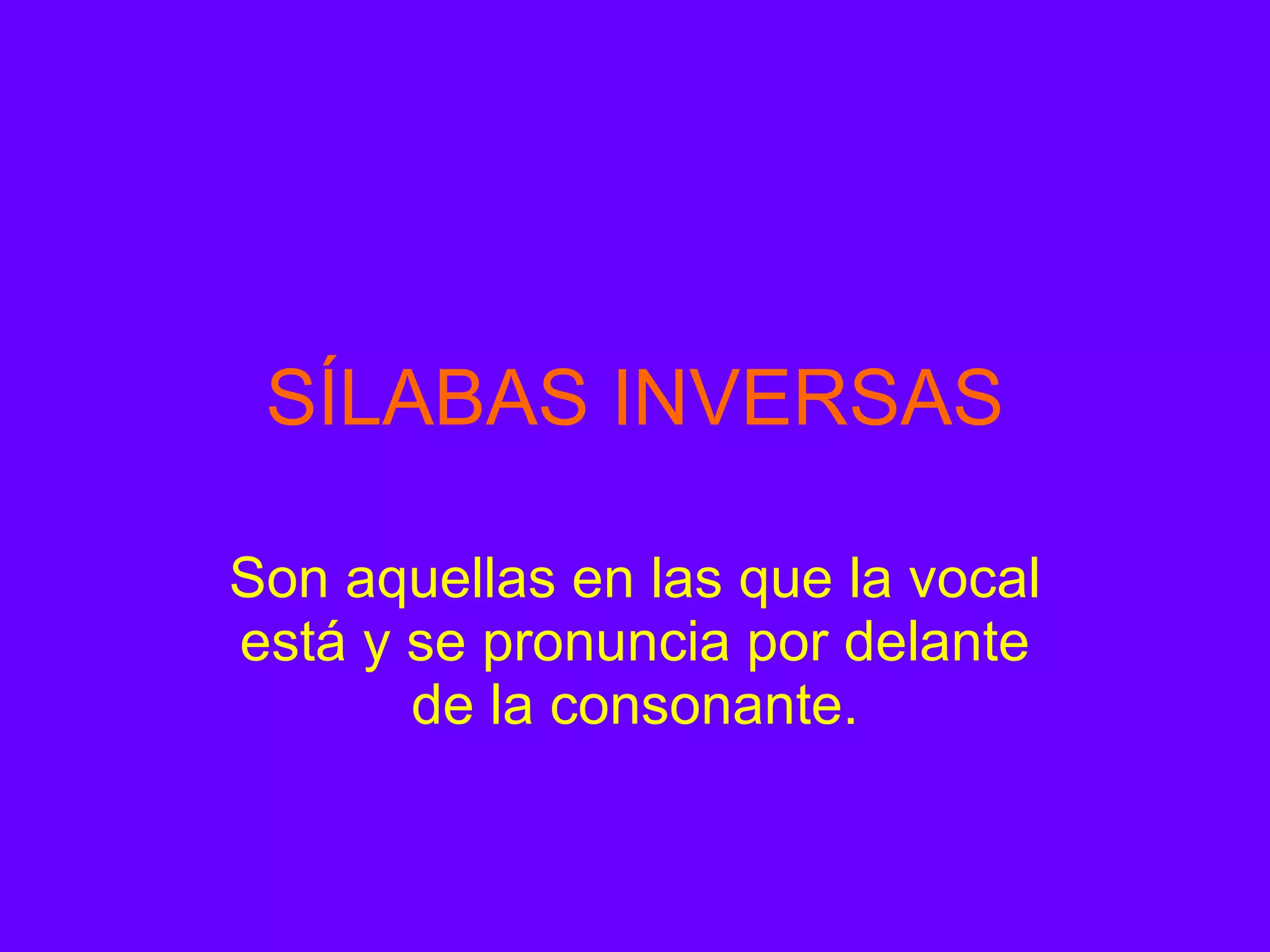 SíLabas Inversas | PPS