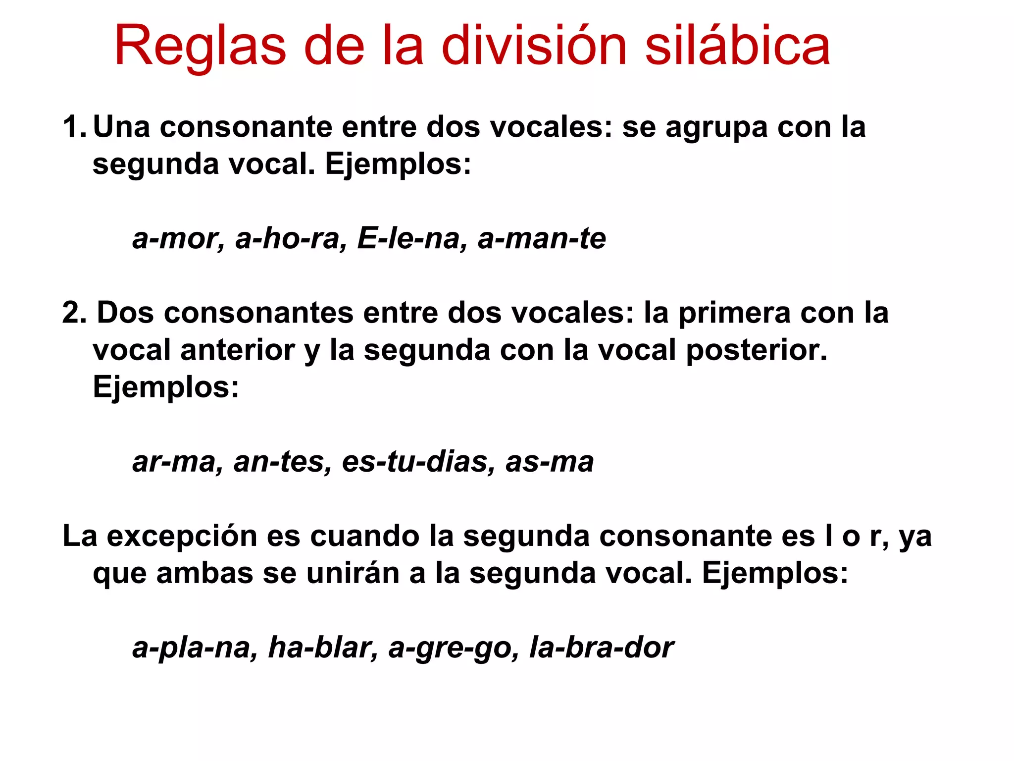 Sílaba y diptongo | PPT