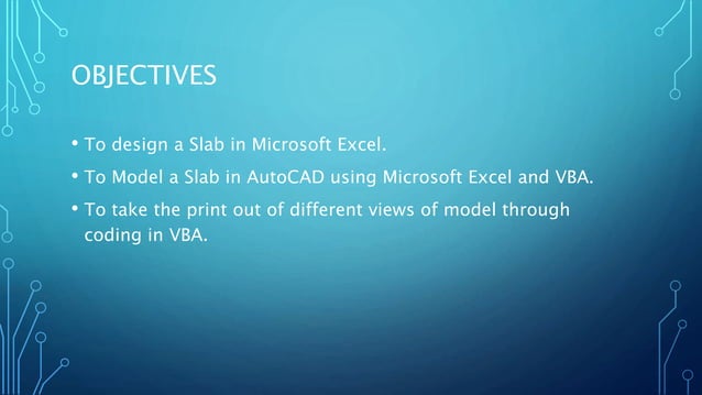 Design And Modelling Of Slab Using Macro Vba And Autocad Ppt 