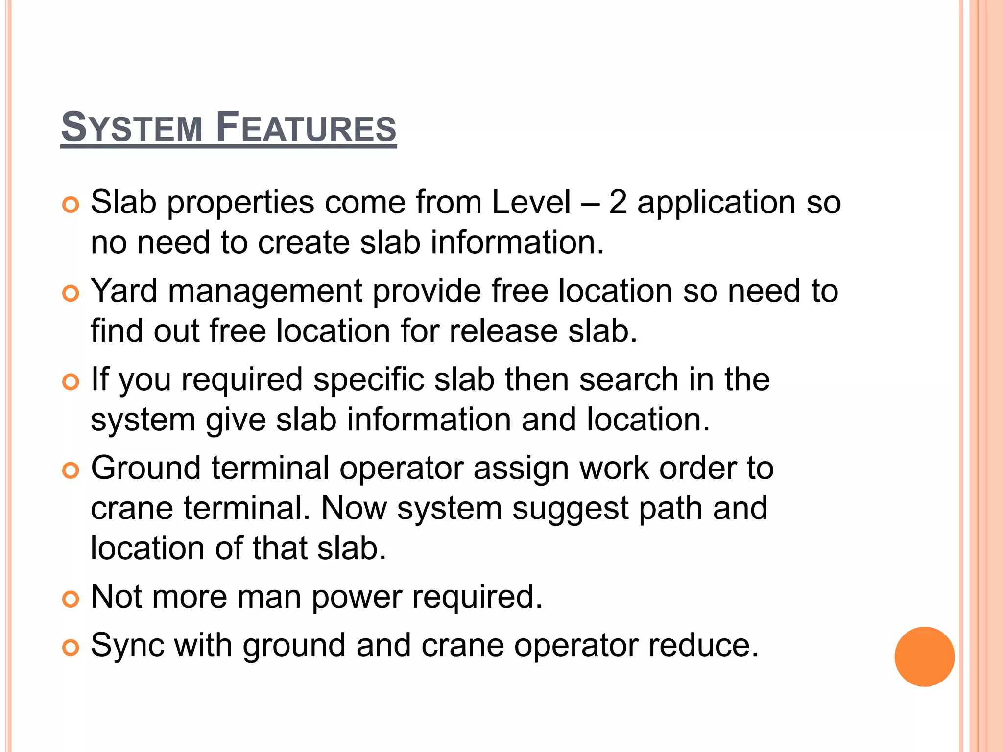 Slab Yard Management System - 3D Application | PPSX