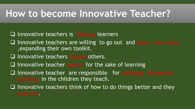 Innovative Teaching strategies.......... | PPTX | Educational ...