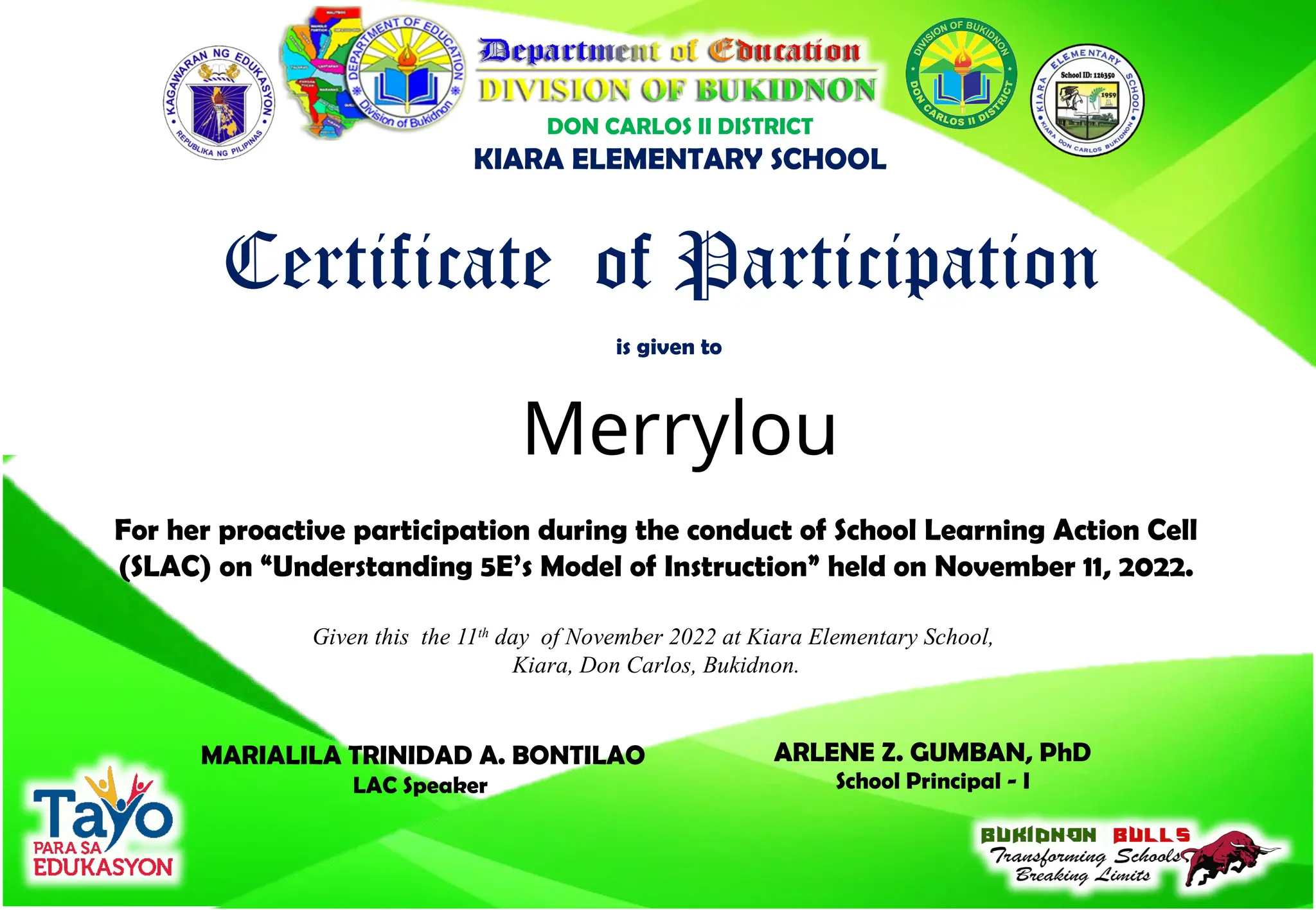 SLAC-CERTIFICATE FOR SPEAKER AND PARTICIPANT.pptx