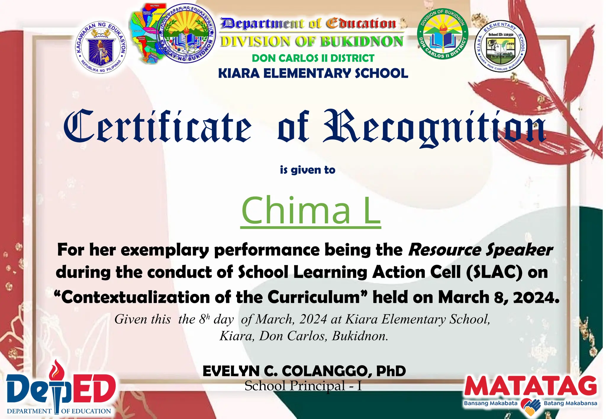 SLAC-CERTIFICATE FOR SPEAKER AND PARTICIPANT.pptx