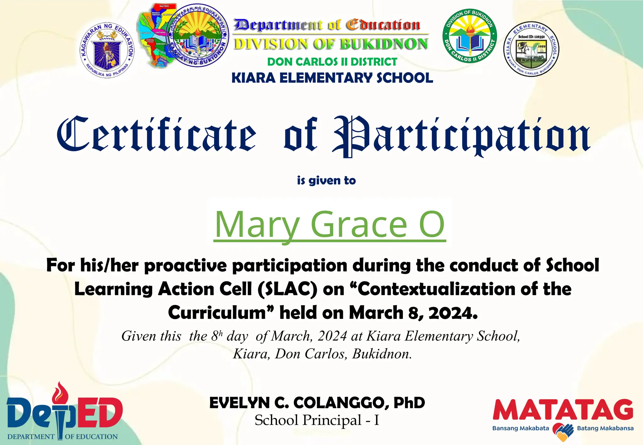 SLAC-CERTIFICATE FOR SPEAKER AND PARTICIPANT.pptx