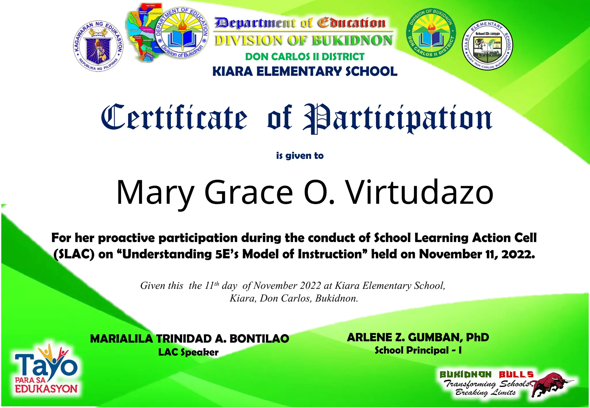 SLAC-CERTIFICATE FOR SPEAKER AND PARTICIPANT.pptx