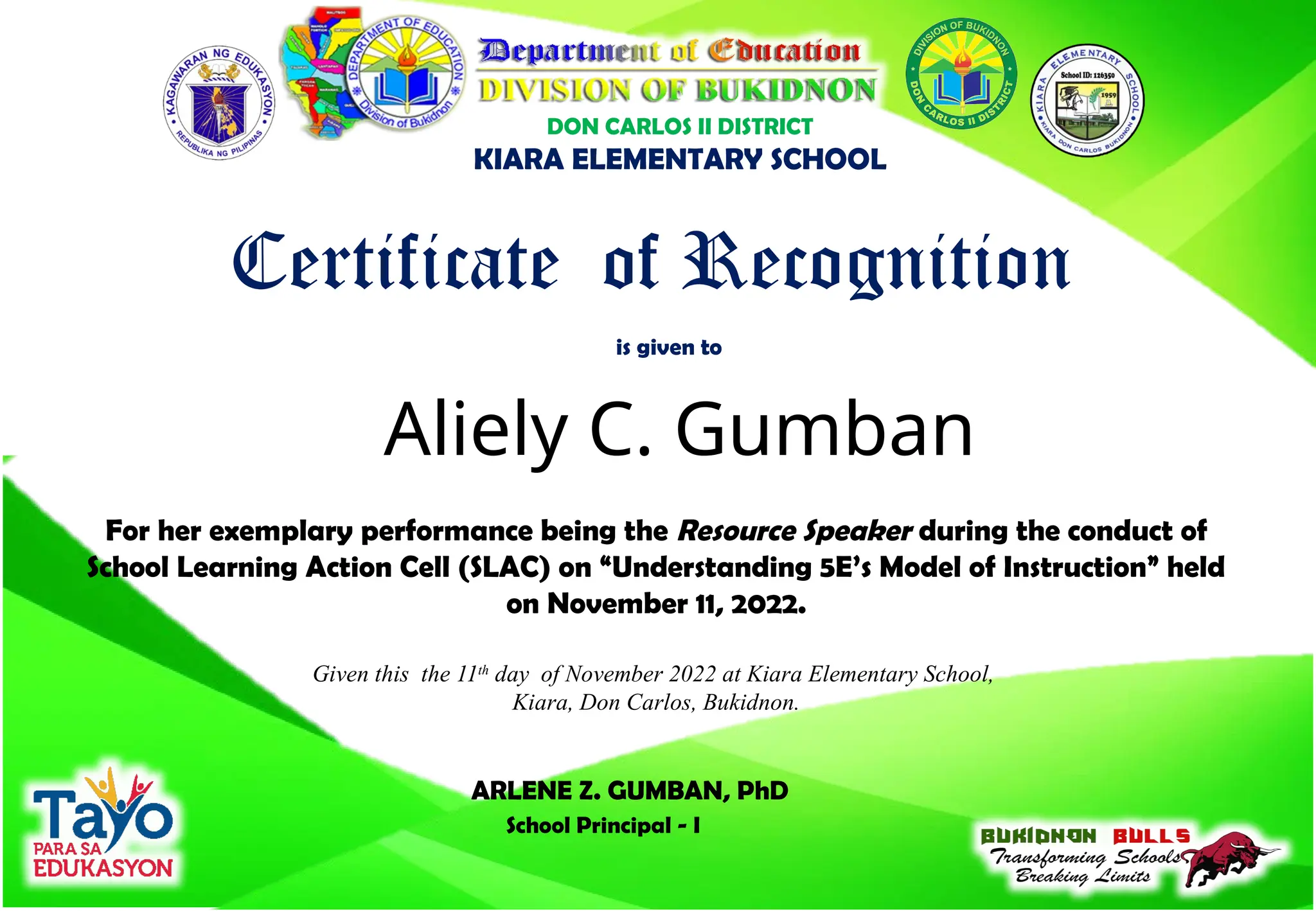 SLAC-CERTIFICATE FOR SPEAKER AND PARTICIPANT.pptx