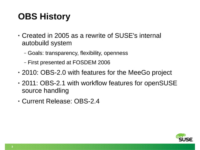 Continuous Integration and DevOps with Open Build Service(OBS) | PPT