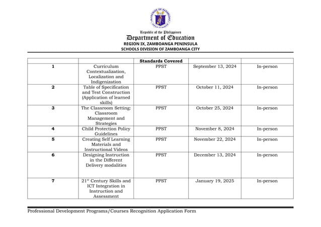 School Learning Action Cell for 2024 - 2025 | DOCX