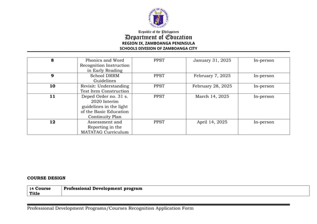 School Learning Action Cell for 2024 - 2025 | DOCX
