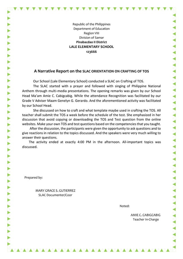 SLAc ACR for Crafting TOS- (10-6-23).docx